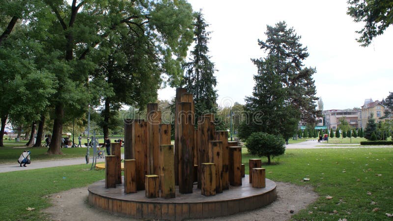 Nice Park in Macedonia, Good Weather Editorial Photo - Image of grass ...