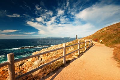 Nice pathway at the coast stock photo. Image of relaxation - 21689338