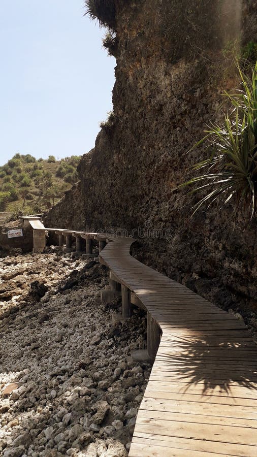 Nice Pathway in Hot Summer Day at the Beach Stock Photo - Image of ...