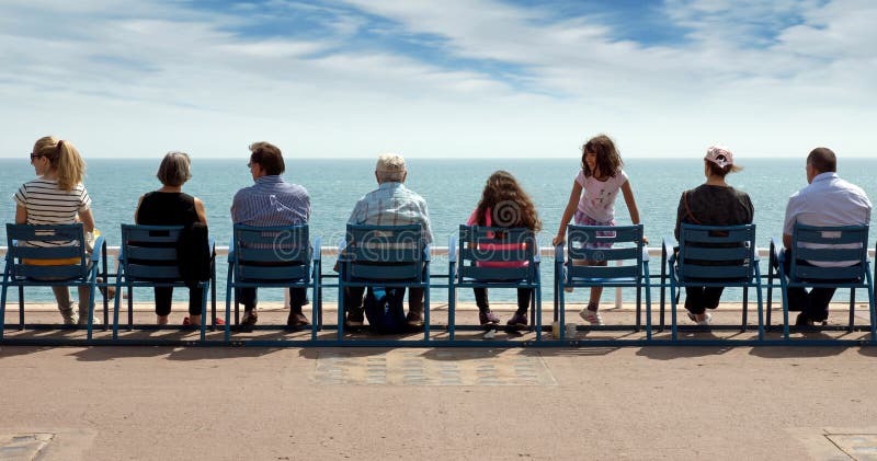 Nice - People Sit on Chairs Editorial Photo - Image of destination ...