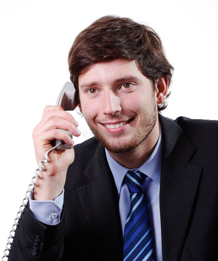 Nice phone call stock photo. Image of isolated, desk - 39263724