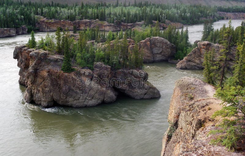 Beautiful River Flowing by on a Beautiful Day Stock Photo - Image of ...