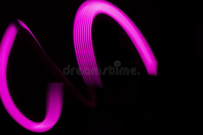 Nice Pink Lines on a Black Background Stock Photo - Image of lights ...