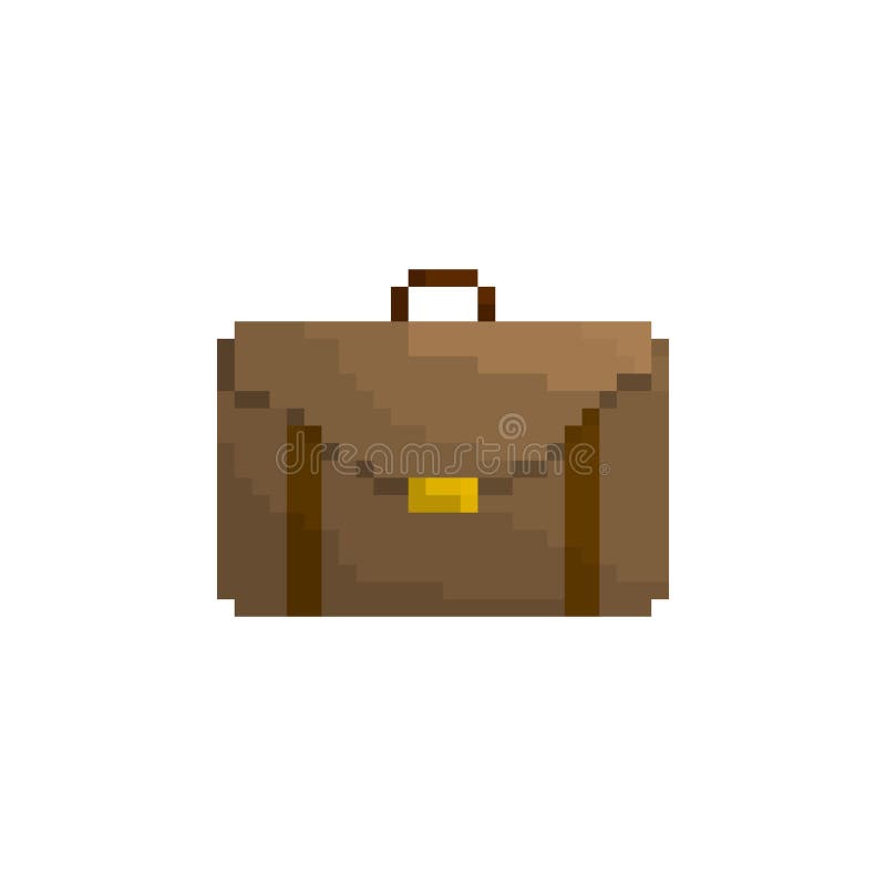 Nice pixel suitcase stock illustration. Illustration of objects - 97056309