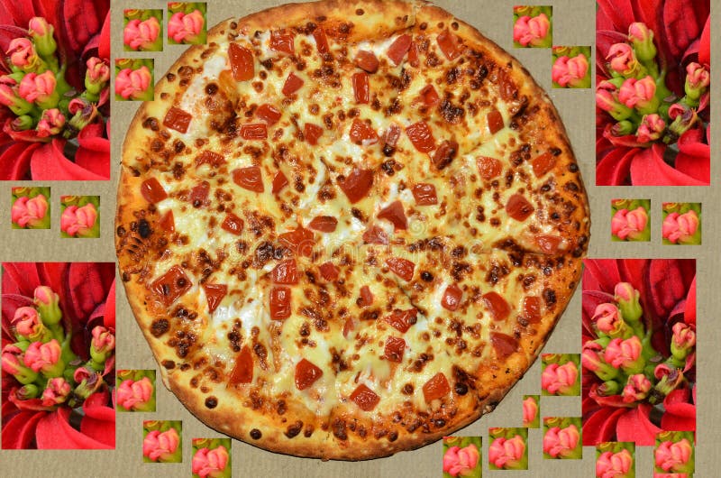 Nice Pizza on the Tabel stock photo. Image of white - 209397902