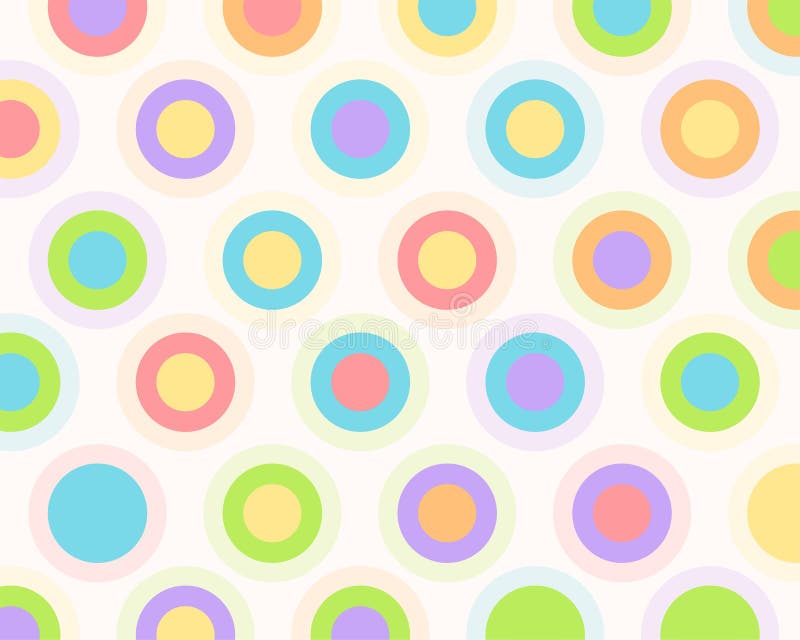 Nice Polka Dotted Pattern Colorful Background Vector Illustration Stock ...