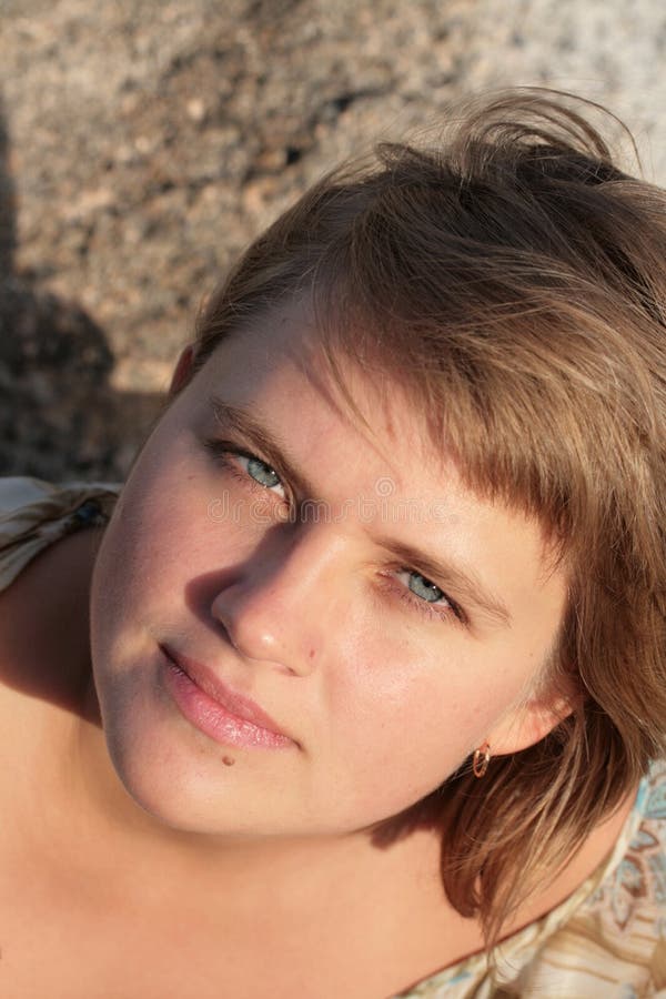 Nice portrait stock image. Image of pretty, sensual, mouth - 3737303