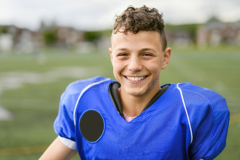 Nice Portrait of a American Football Player Stock Image - Image of ...