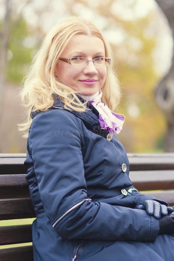 Nice Portrait of Mid-aged Woman Stock Photo - Image of charming, forty ...