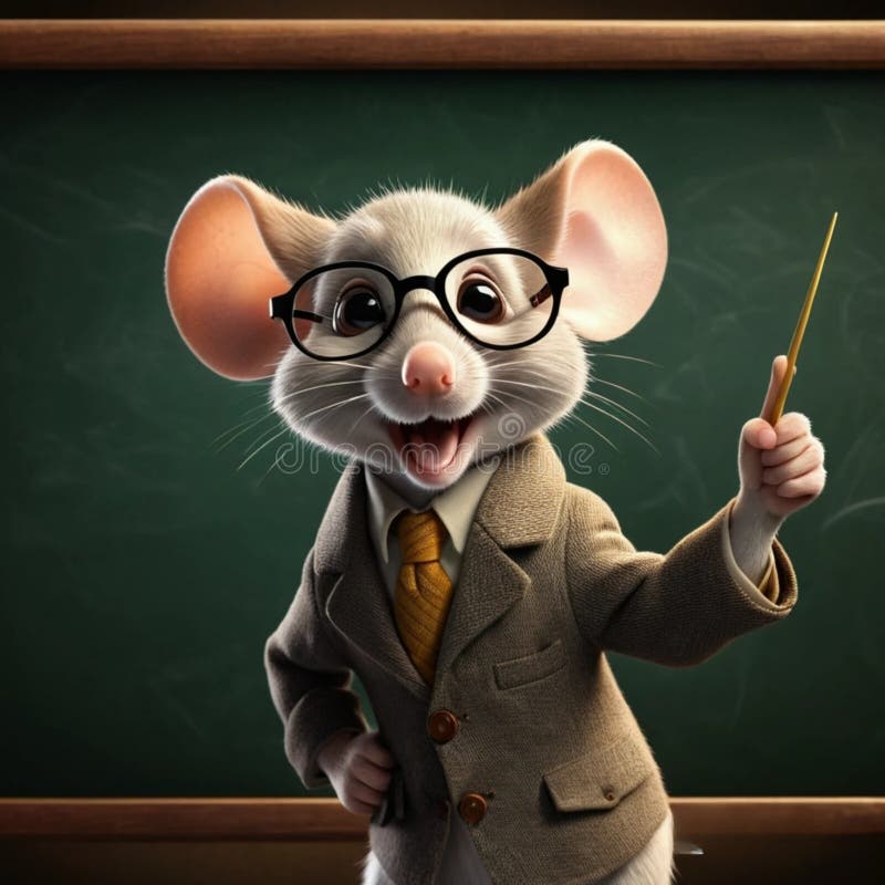 Nice professor mouse stock photo. Image of intellect - 319979900