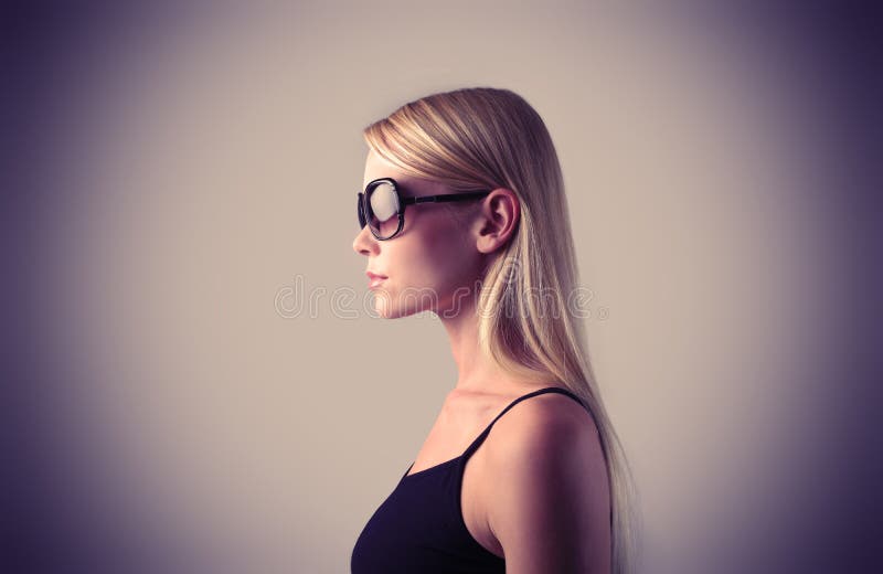 Nice profile stock image. Image of portrait, shot, studio - 15071107