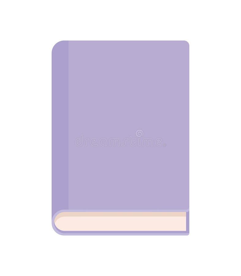 Nice purple textbook stock vector. Illustration of isolated - 233112324