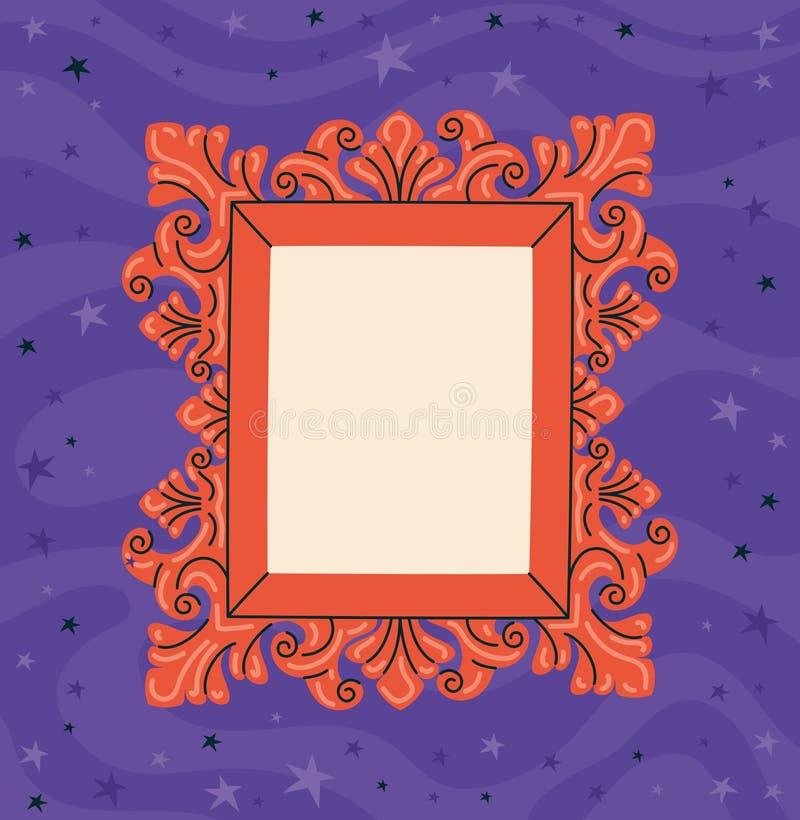 Nice red frame stock vector. Illustration of elegant - 229877629