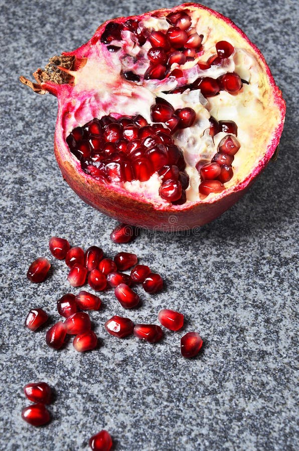 Nice and ripe pomegranate stock photo. Image of pomegranate - 85202086