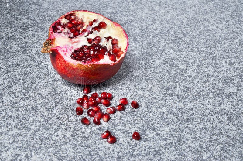 Nice and ripe pomegranate stock photo. Image of eating - 85623376