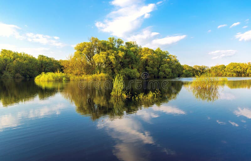 Nice river scene stock photo. Image of island, beauty - 116346664