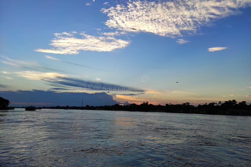A Nice River View, Beauty of River, Bangladesh Stock Photo - Image of ...