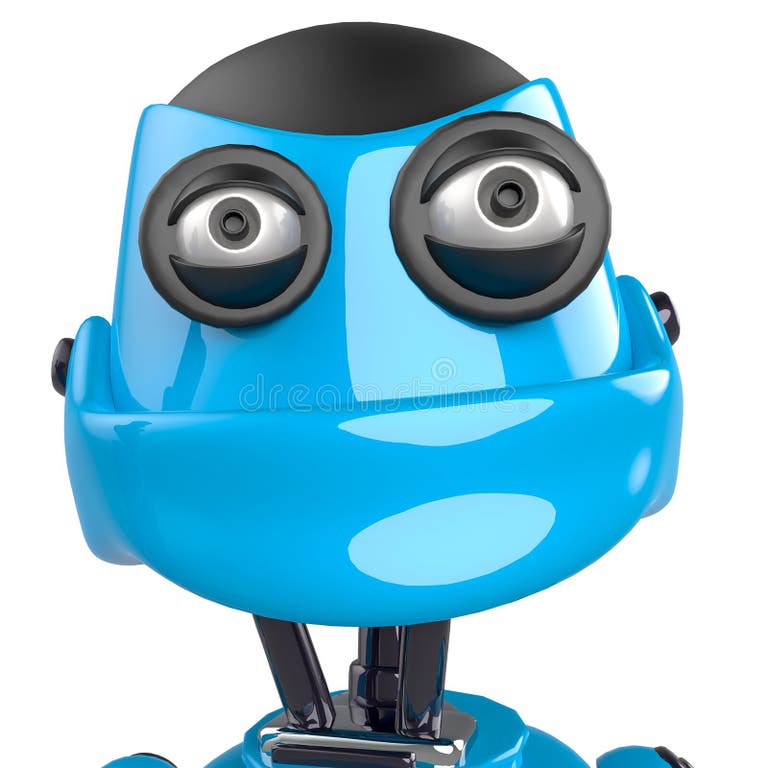 Nice Robot Id Profile Picture Stock Illustration - Illustration of ...