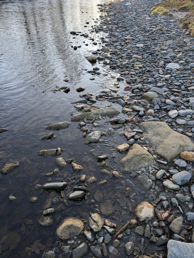 Nice rocks in the river stock image. Image of boulders - 373601887