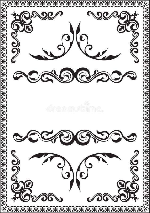 Nice rococo frame stock vector. Illustration of leaf - 31327565