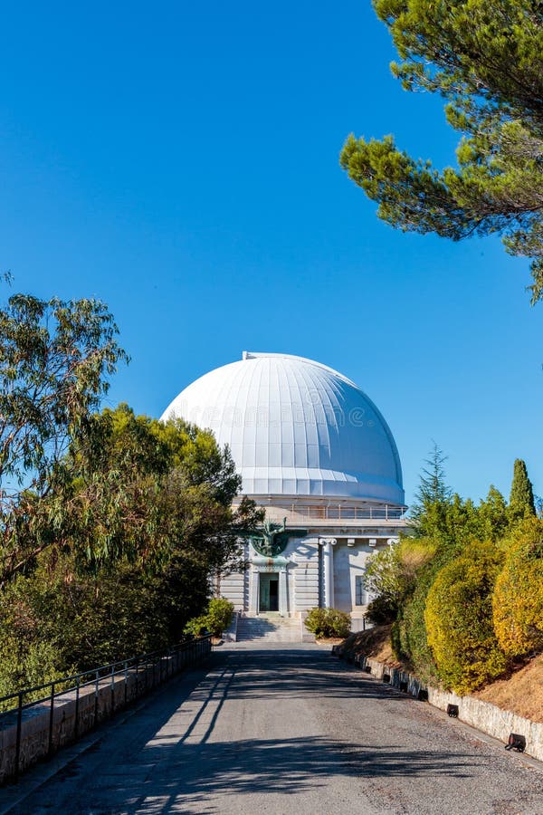 Nice`s Observatory in France with a Beautiful Tree Garden Under the ...