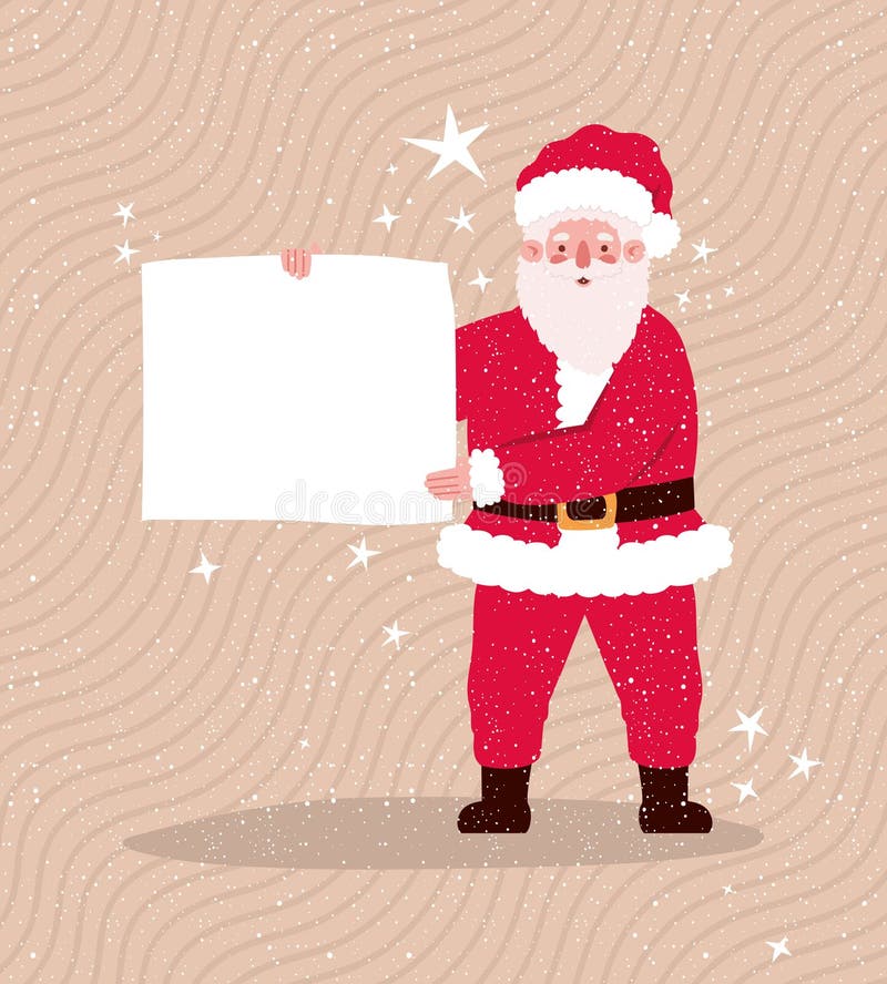 Nice santa card stock vector. Illustration of cute, seasonal - 235643540