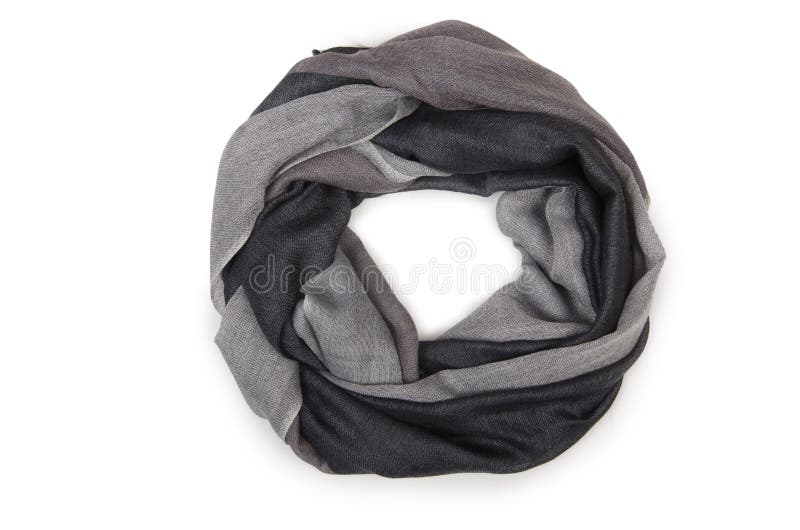 Nice Scarf Isolated on the White Stock Photo - Image of muffler ...