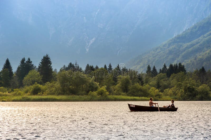 Nice scenario at Bled Lake editorial image. Image of tourism - 73370180