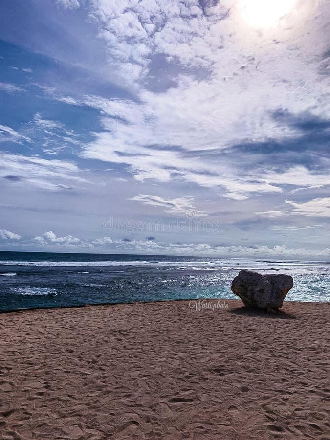 Nice Scenary of Beach in the Afternoon Stock Photo - Image of scenary ...