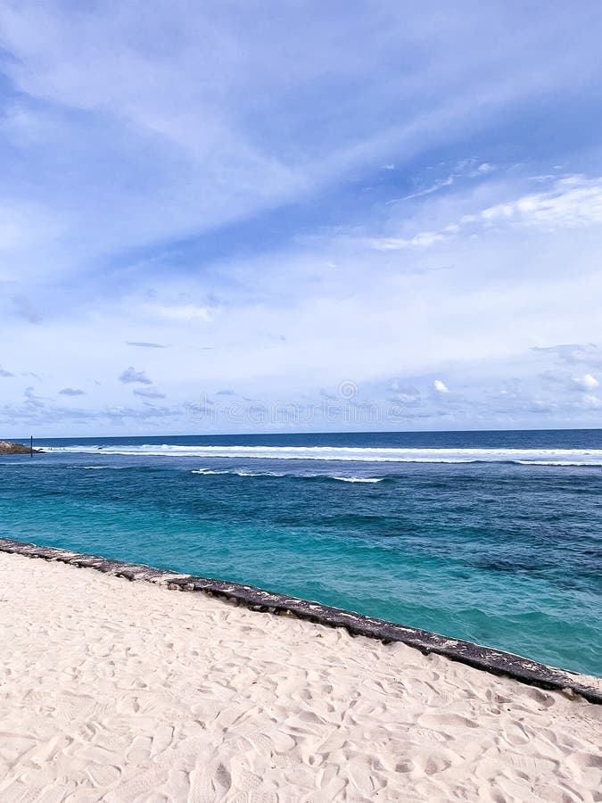 Nice Scenary of Beach during the Day Stock Image - Image of diving ...