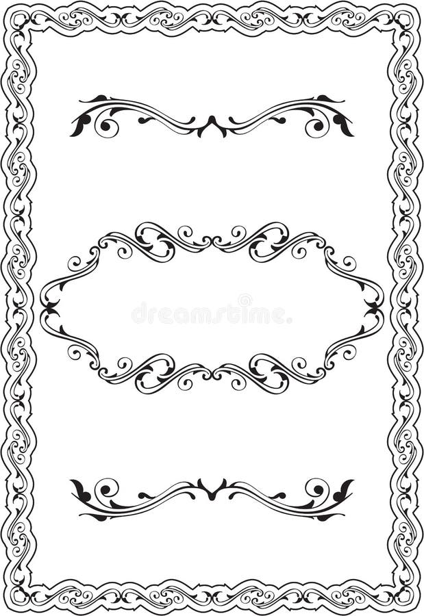 Nice scroll elements stock vector. Illustration of graphic - 18531464