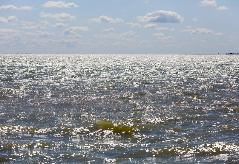 Nice Sea Water Surface with Ripples during Light Breeze Stock Image ...