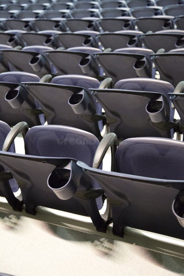 Nice Seats with Cup Holderin a Stadium Stock Image - Image of chairs ...