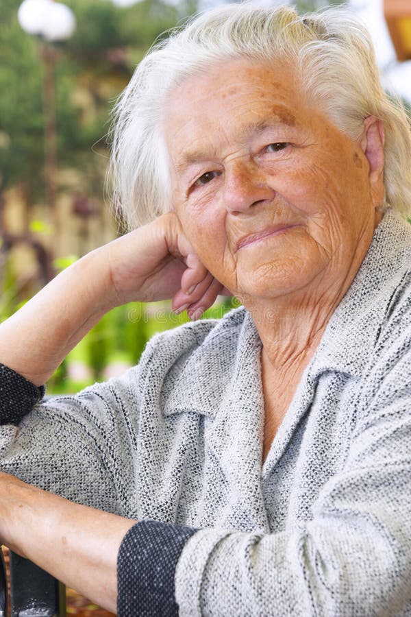 Nice senior woman stock image. Image of house, aging, pensioner - 3600923