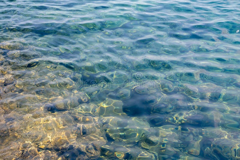 Nice Shot of a Bay with really Clear Water. Stock Image - Image of shot ...