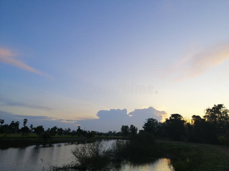 Nice sky under sunset stock photo. Image of blue, nice - 192991478