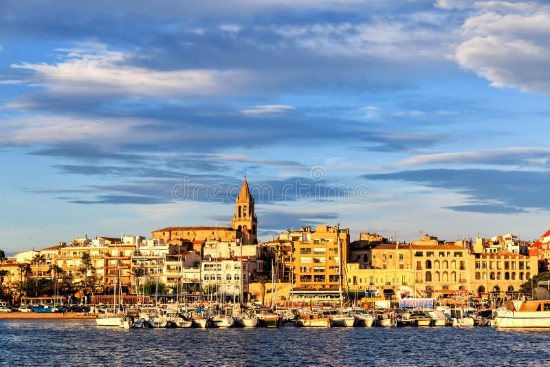 Nice small town in Spain stock image. Image of bend, narrow - 42854075