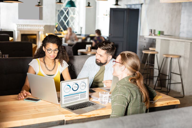 Nice Smart People Working As a Team Stock Photo - Image of group ...