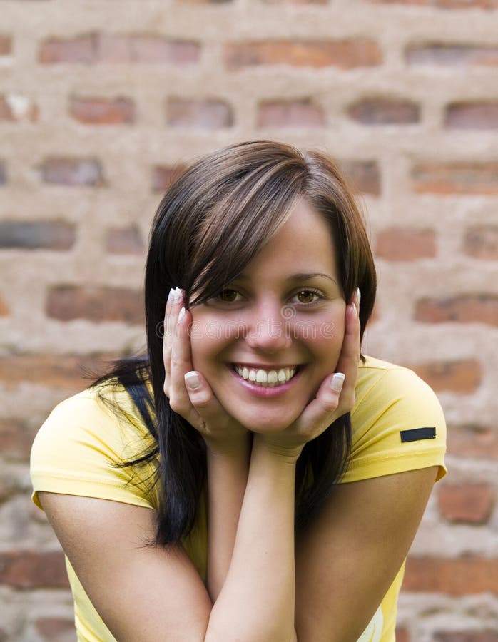 Nice smiling girl stock image. Image of smiling, shot - 58525661