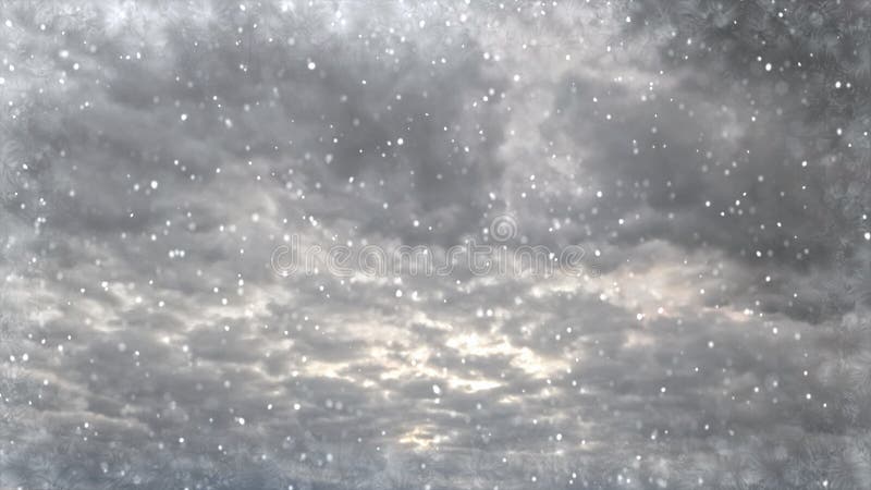 Nice Snow on Clouds on Sky Bg - Photo of Nature Stock Image - Image of ...