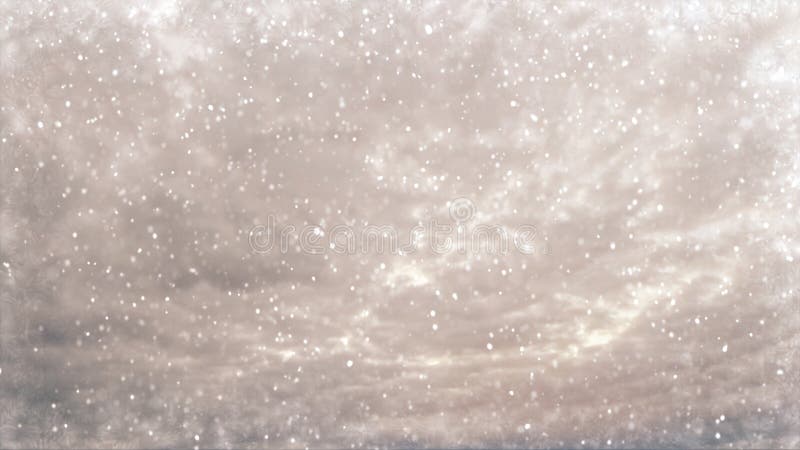 Nice Snow Fall on Clouds on Sky Bg - Photo of Nature Stock Image ...