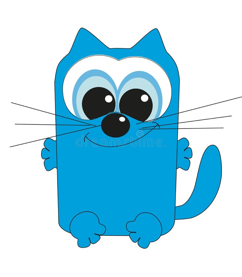 Nice square cat. stock vector. Illustration of birthday - 29353602