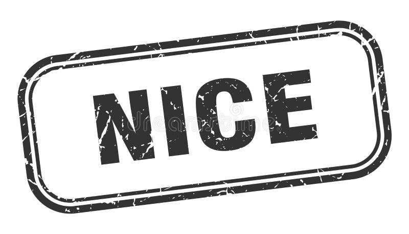 Nice Stamp. Nice Grunge Isolated Sign Stock Vector - Illustration of ...