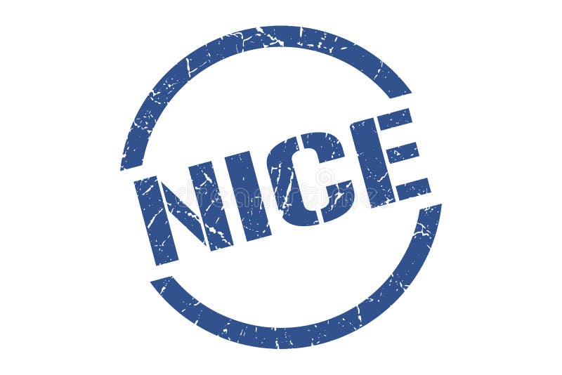 Nice Stamp. Nice Grunge Round Isolated Sign Stock Vector - Illustration ...
