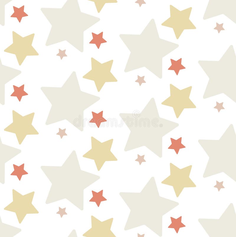A Nice Star Seamless Pattern Stock Illustration - Illustration of ...