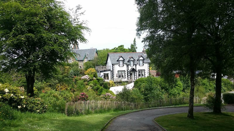 Nice Street in Oban, Scotland Stock Image - Image of residential ...