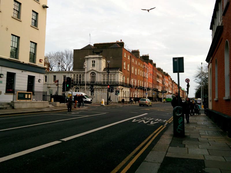Dublin city editorial stock image. Image of buildings - 117484579