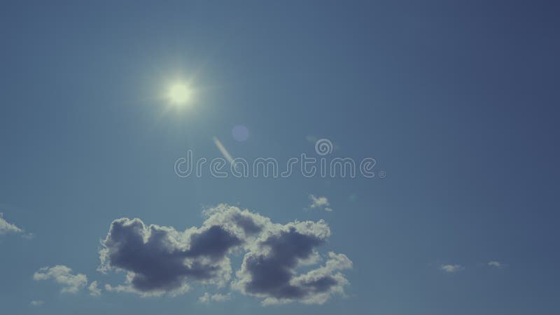 Nice Sun Beam Shining with Clouds Sky. Sky Clouds,Sky with Clouds and ...