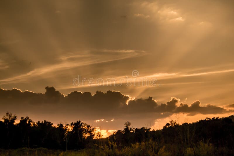 Nice Sun Ray at Sunset Time Stock Image - Image of beautiful, sunrise ...