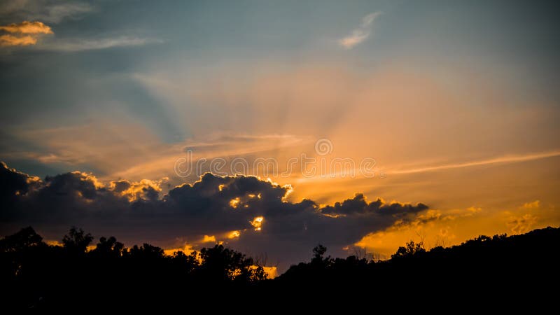 Nice Sun Ray at Sunset Time Stock Photo - Image of beautiful, abstract ...